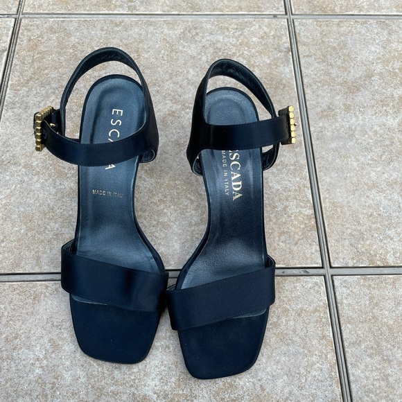 Escada | Shoes | Escada Blue Sandals Size 65 | Poshmark
